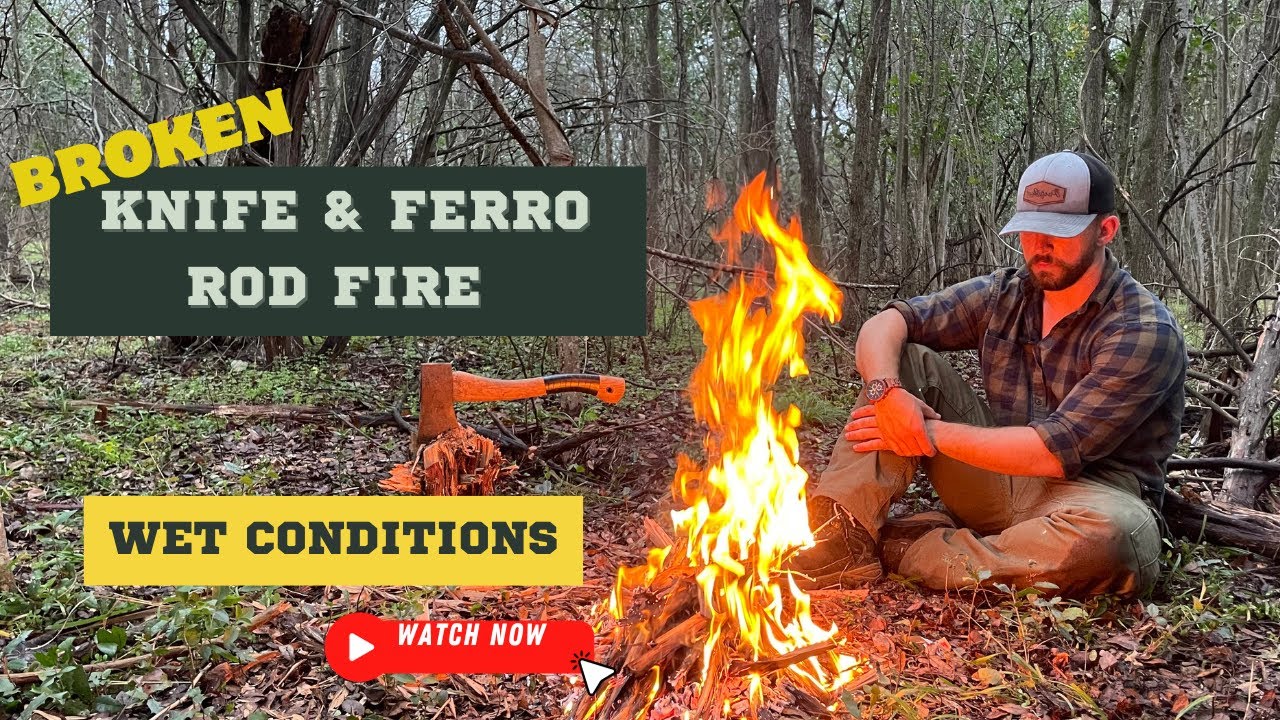 How to start a fire with a ferro rod in wet conditions 2024 - YouTube