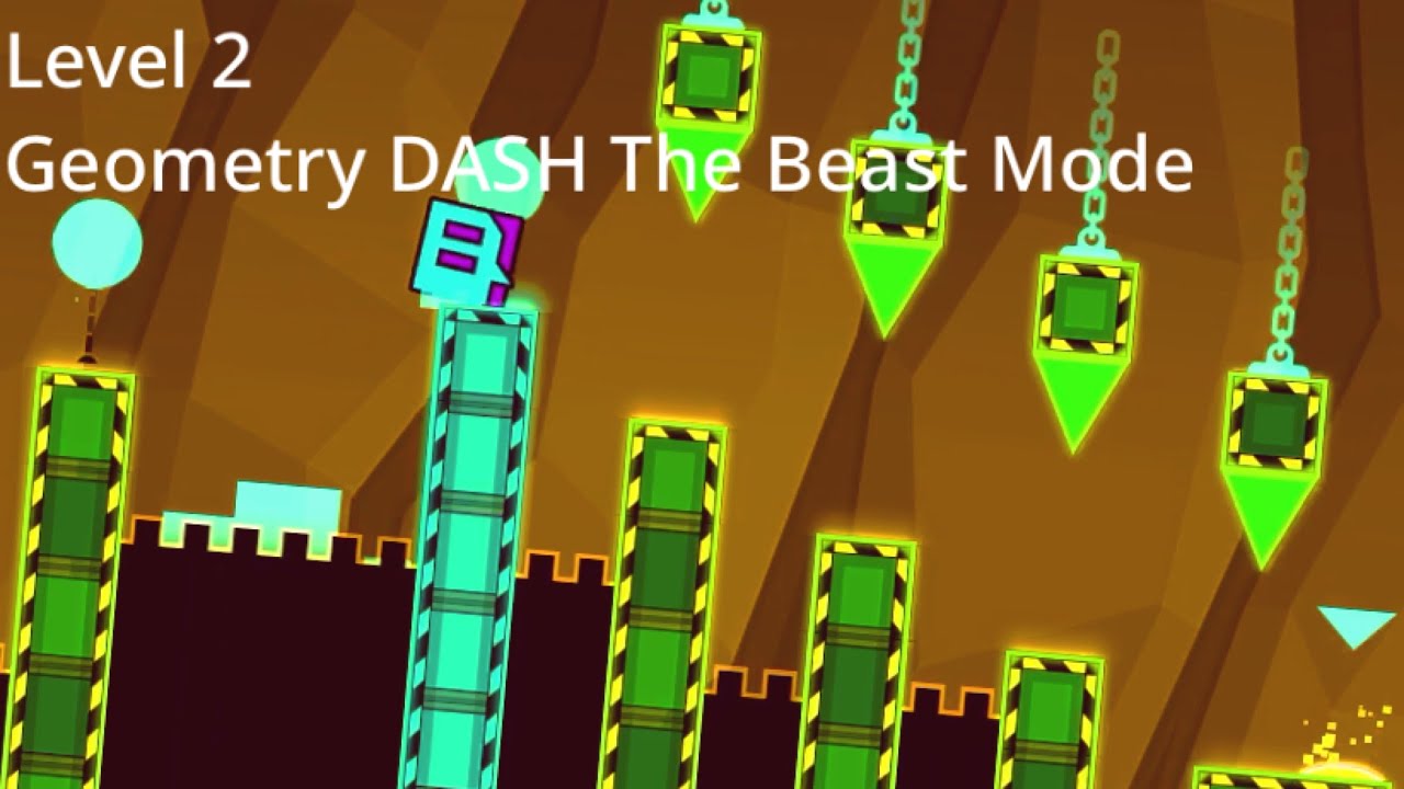 Geometry Dash Level 2 Beast Mode - YouTube