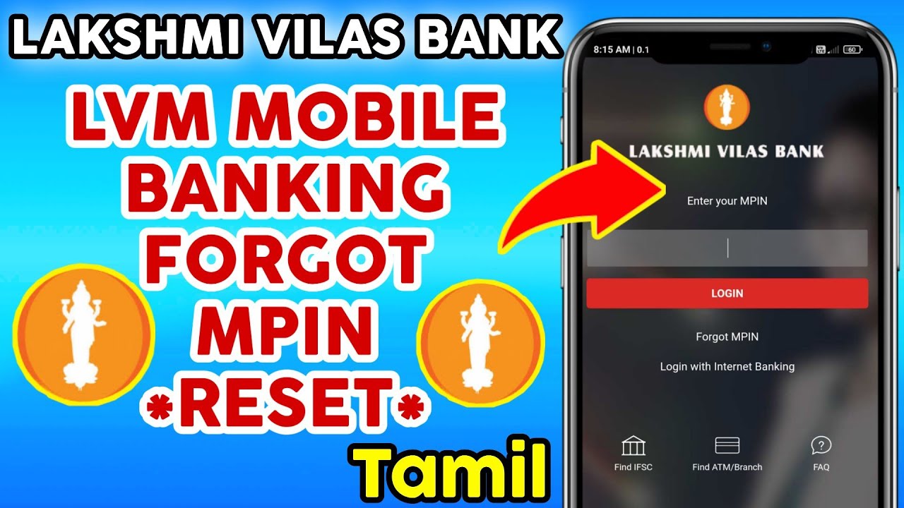 how to reset forgot mpin in LVB mobile banking app in tamil ...