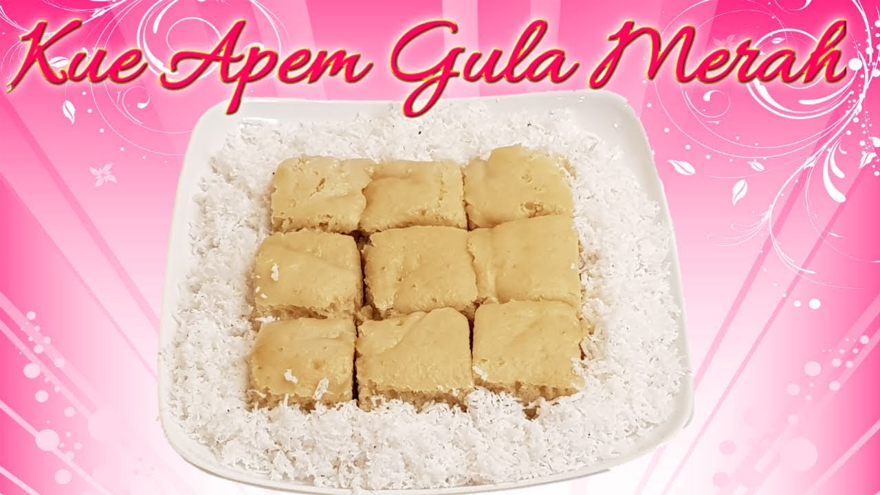 Cara membuat kue apem gula merah kukus - YouTube