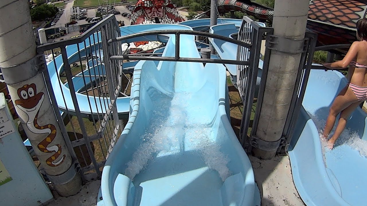 Mali Tornado Water Slide at Aqualuna Terme Olimia - YouTube