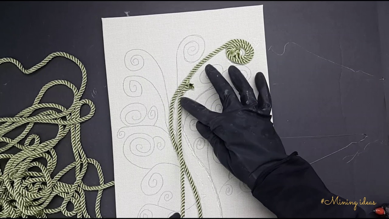 HOW TO MAKE AN AMAZING ROPE ART PIECE|ROPE CRAFT|ROPE TREE#Art#Craft# ...