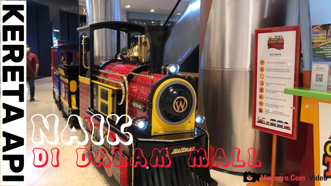 NAIK KERETA API DI DALAM MALL | THE PARK MALL SOLO BARU #001 - YouTube
