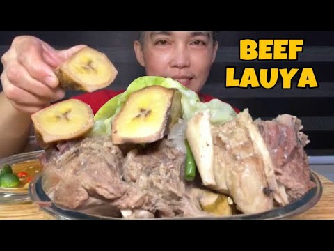 Beef Lauya Lutong Ilocano Mukbang Asmr | Filipino Food | Mukbang ...