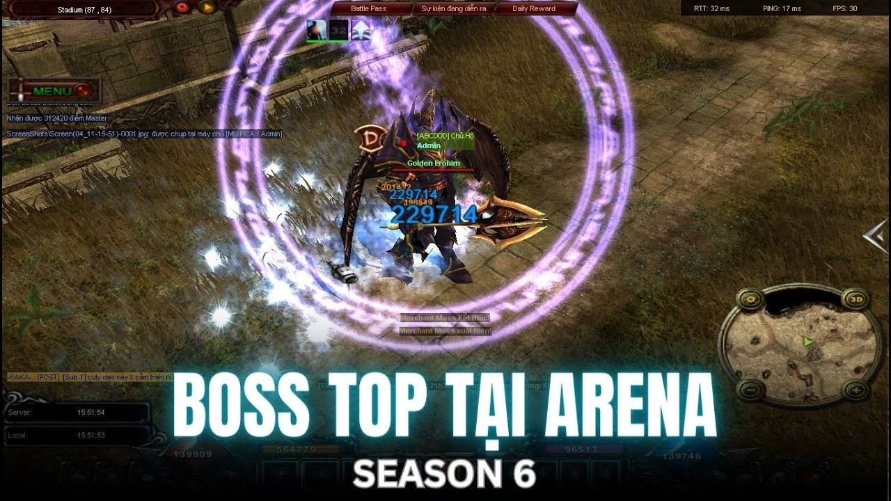 [SEASON 6] EVENT BOSS TOP - Săn Mảnh đồ Top | MU ONLINE SEASON 6 | MU ...
