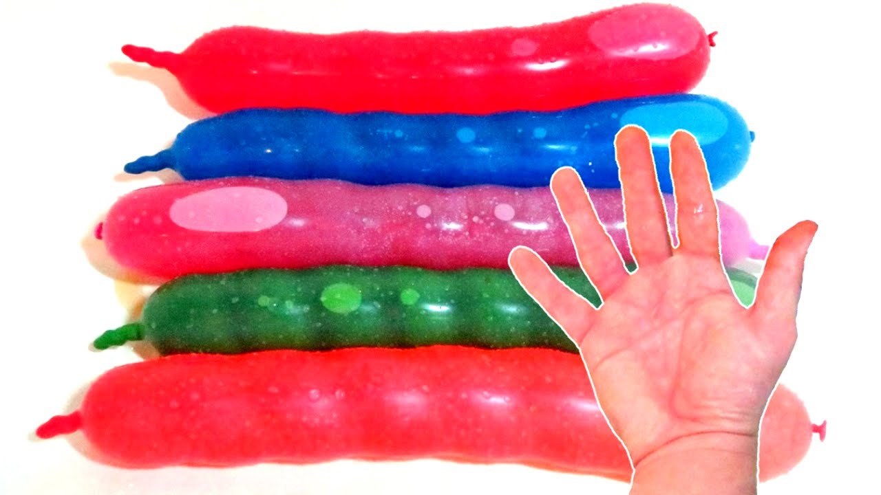 Wet Balloons Compilation - Finger Family Nursery Rhyme Colour Song ...