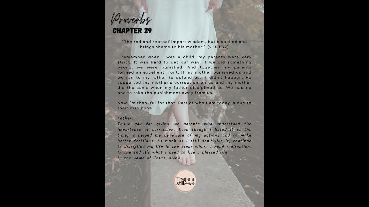 Proverbs Chapter 29 - YouTube