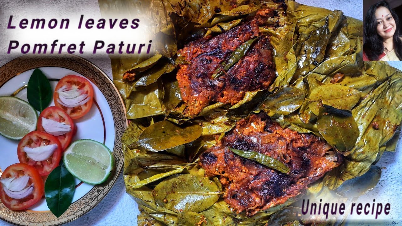 Lemon Leaves Pomfret Paturi(লেবু পাতা দিয়ে পমফ্রেট মাছের পাতুরি ...