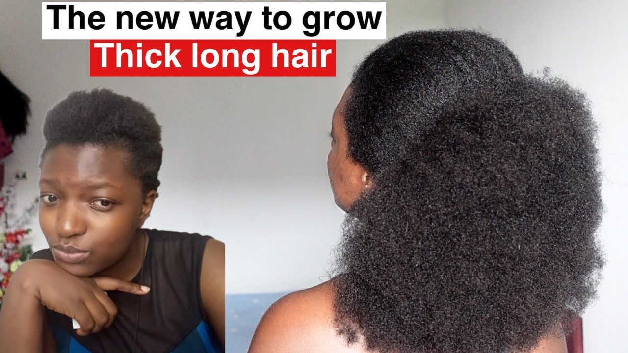 This is the new way to grow very long and thick natural hair. - YouTube