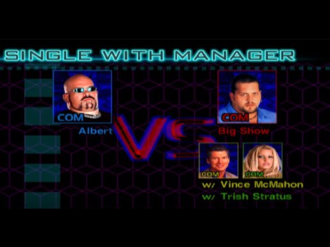 Albert vs Big Show w/ Vince McMahon & Trish Stratus | Single-WWF ...