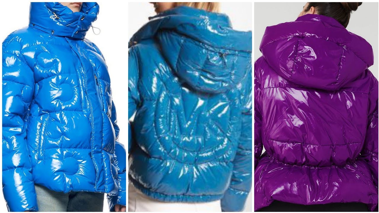 New And Attractive Woman Stylish latex puffer jacket design - YouTube