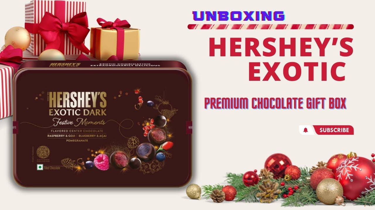 Hershey's Exotic Dark Premium Chocolates Gift Box - YouTube