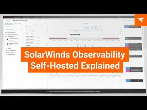 How to elevate your IT strategy starting today: SolarWinds Observability Self-Hosted