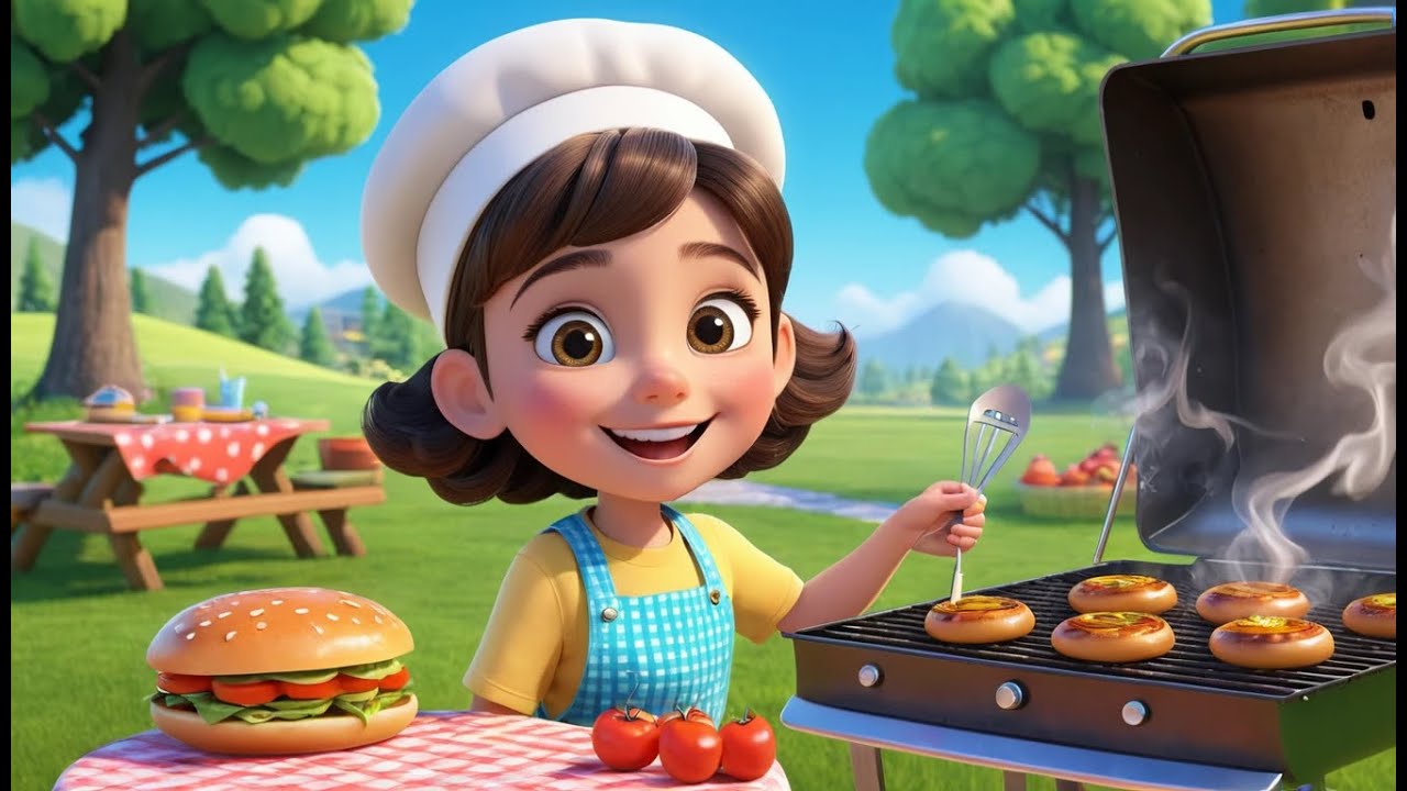 Family BBQ Day – Sizzle and Giggle Song! | Backyard Fun Rhyme for Kids ...