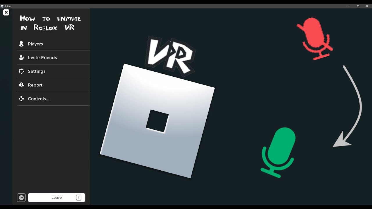 How to unmute in roblox vr with the NEW settings menu - YouTube