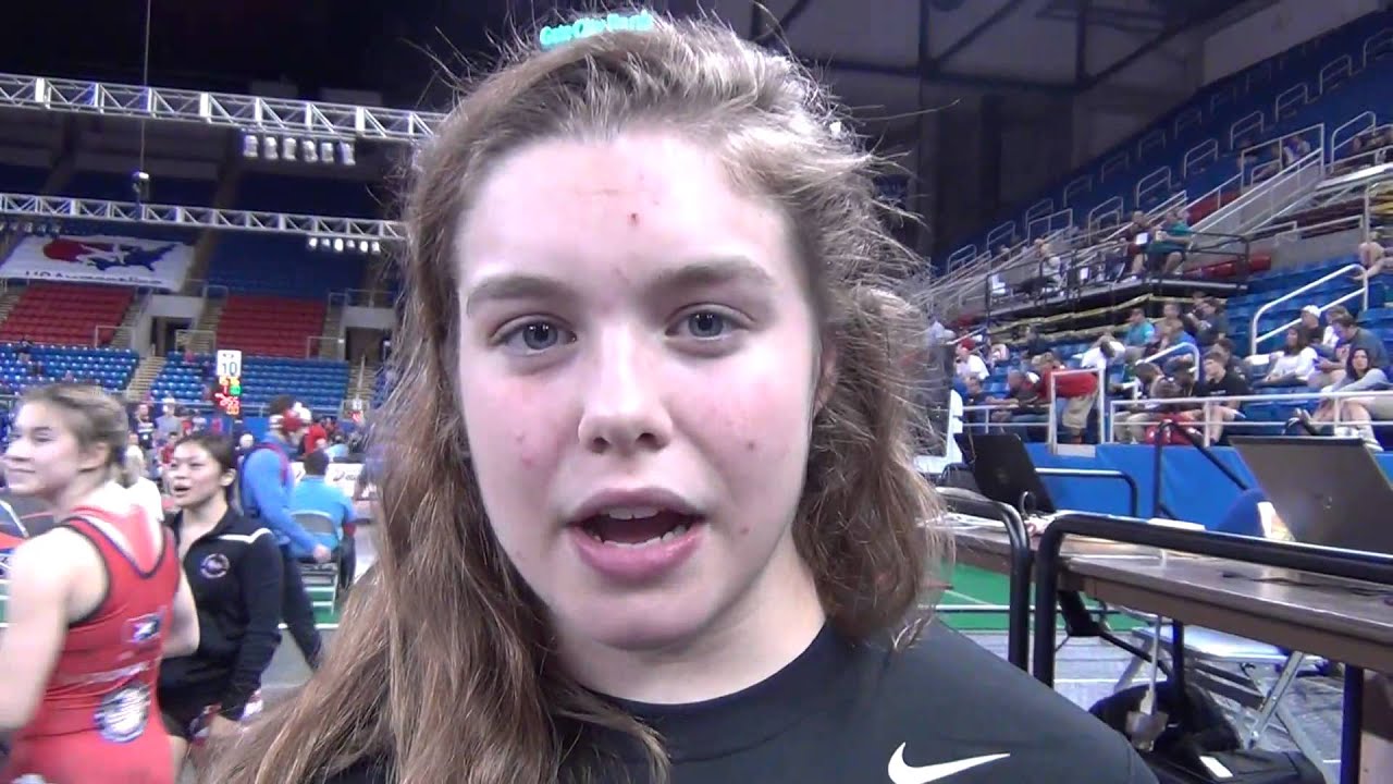 Kendall Reusing (CA) after California won the Women's Junior Duals ...