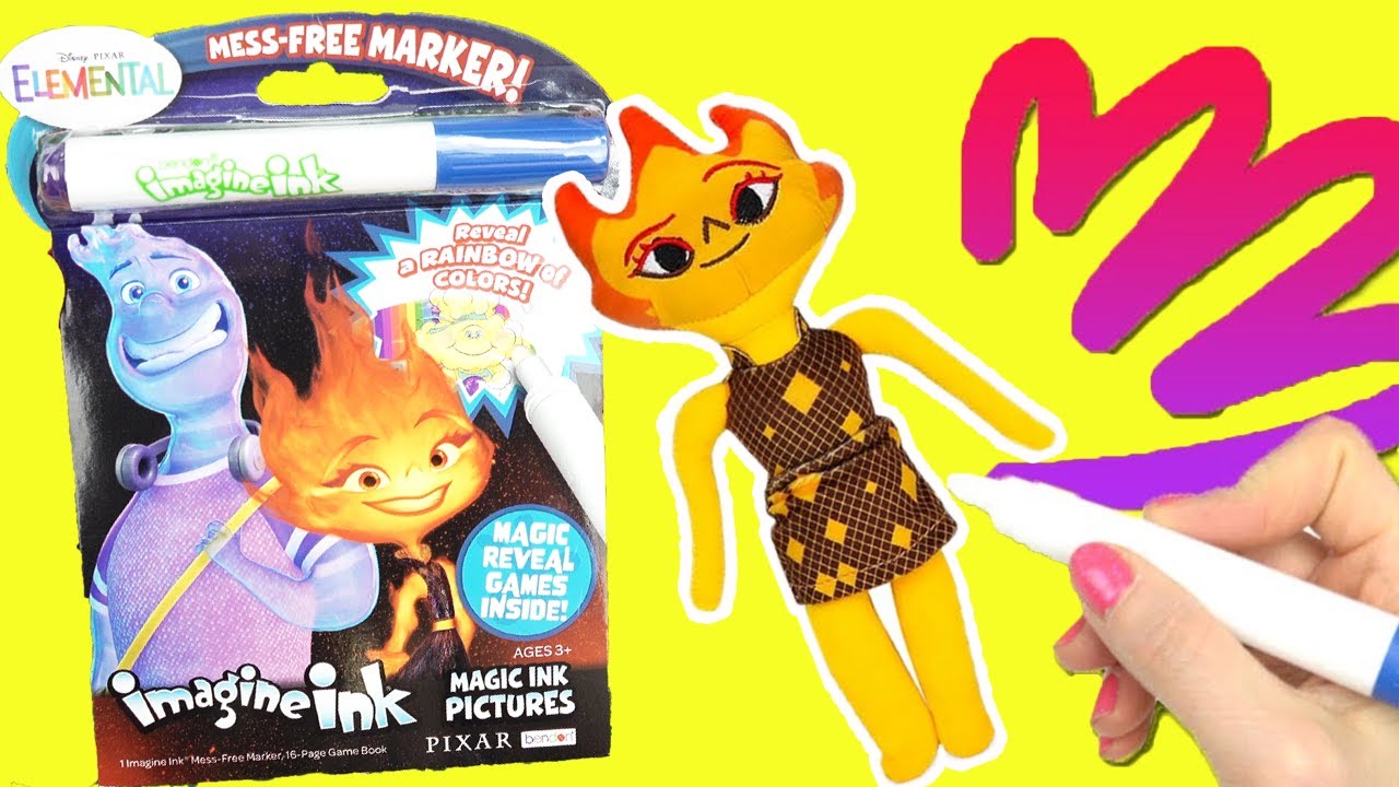 Disney Elemental Movie Imagine Ink Activity Coloring Book with Magic ...