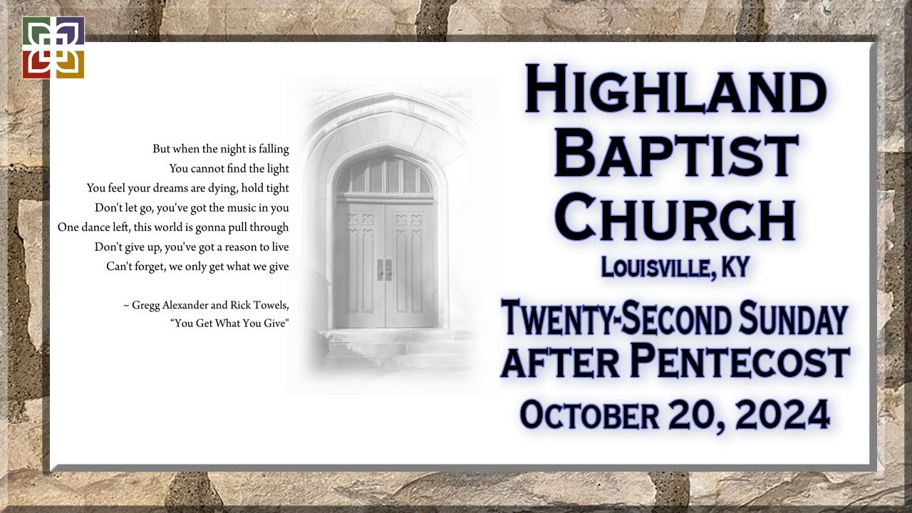 Sunday Worship - October 20, 2024 - YouTube