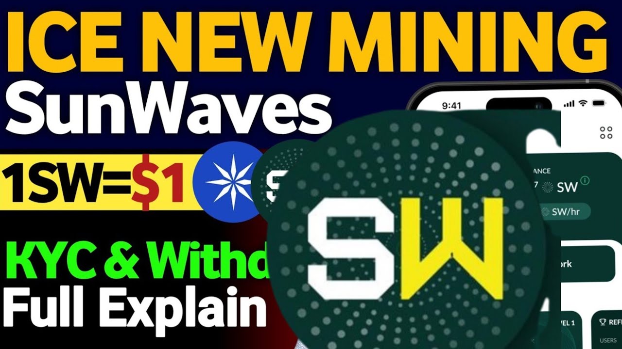 Sunwave mining app with Refral Link // Create account - YouTube