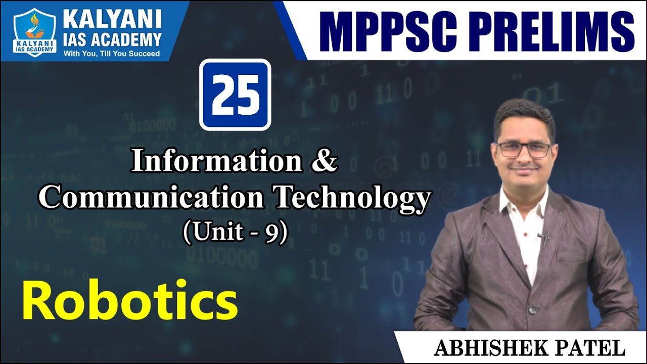 LEC 25 | Robotics | Unit 9 | Information Technology | MPPSC Prelims ...