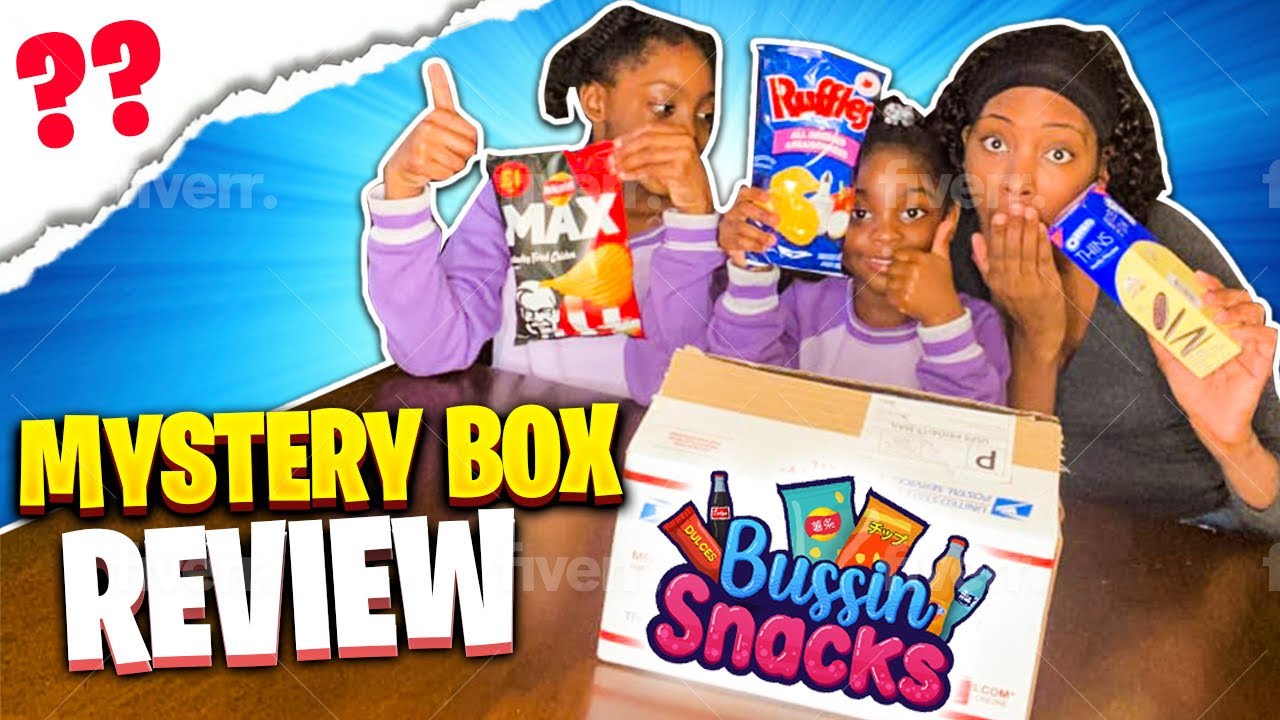 Tasting Bussin' Snacks MYSTERY SNACKS! | Bussin' Snacks Box - YouTube
