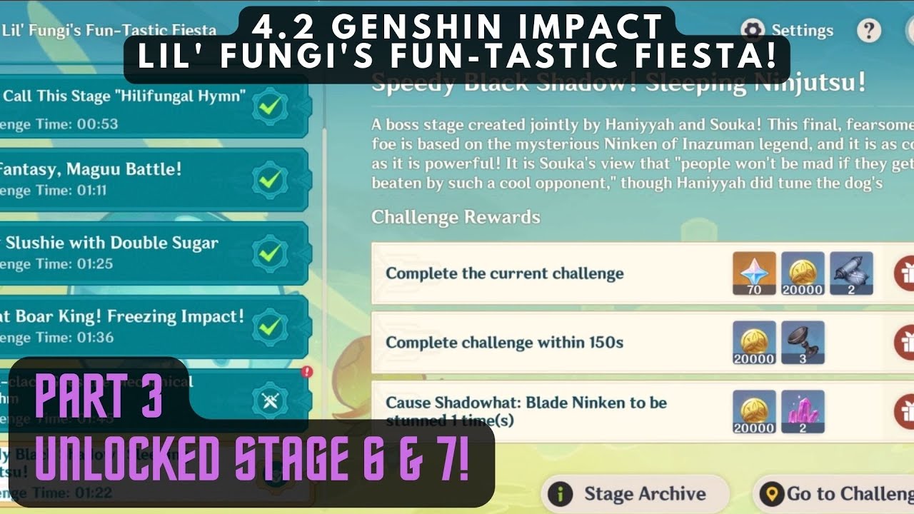 PART 3 STAGE 6 & 7! BATTLE WITH HANIYYAH- Lil' Fungi's Fun-Tastic ...
