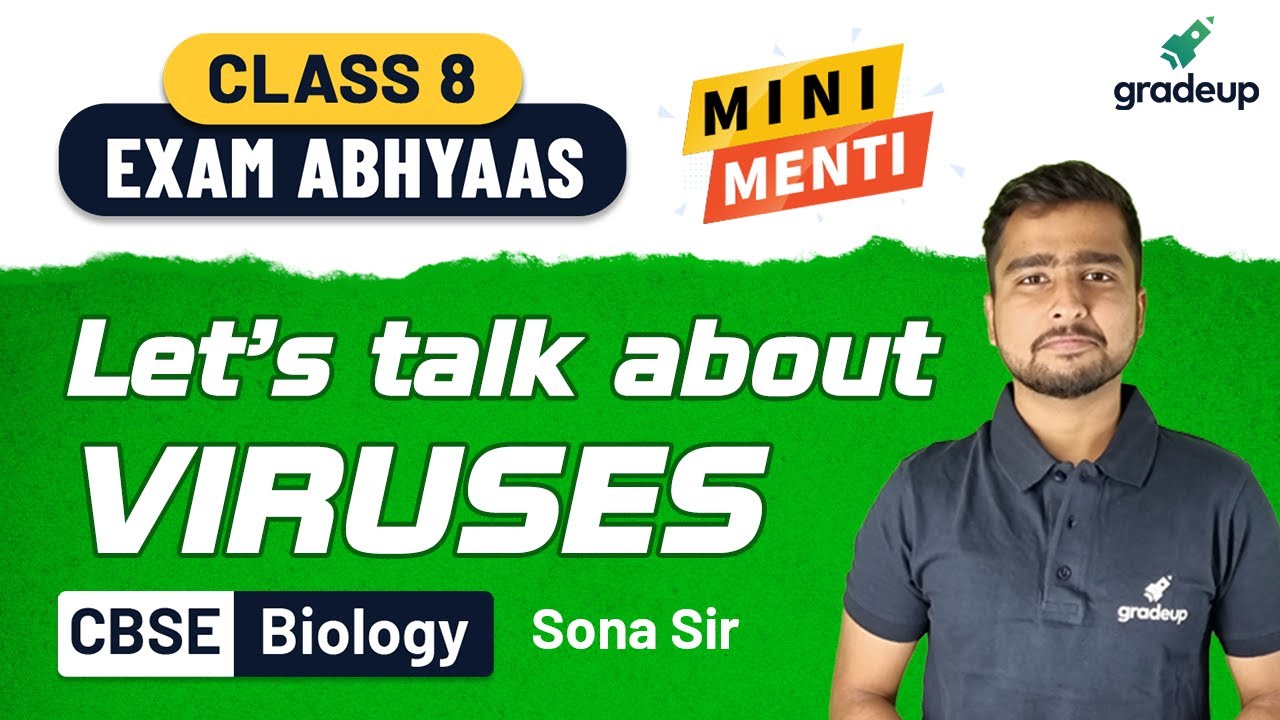 Let's Talk About Viruses | CBSE | Class 8 Biology | Sona Sir | NCERT ...