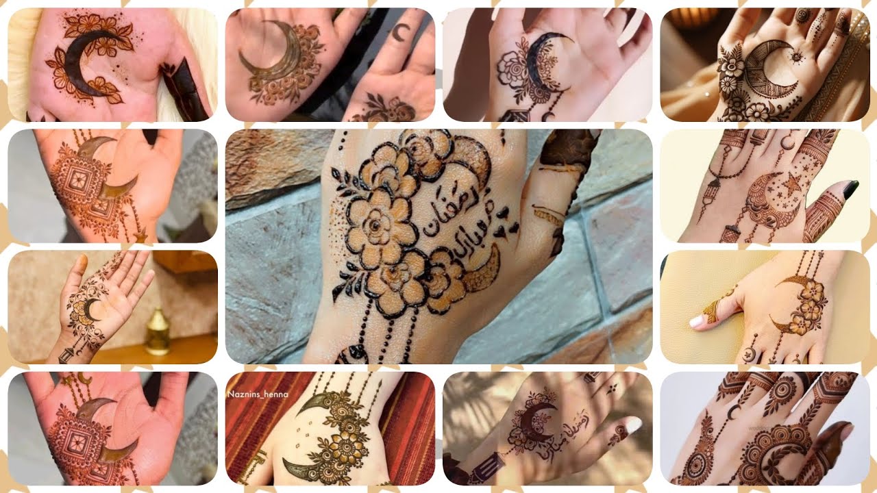 Chand Mehndidesign|Ramadan Eid SpecialMehndi designs Stylish Moon ...