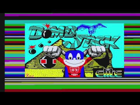 Bombjack - Zx Spectrum (Loading & Gameplay) - YouTube