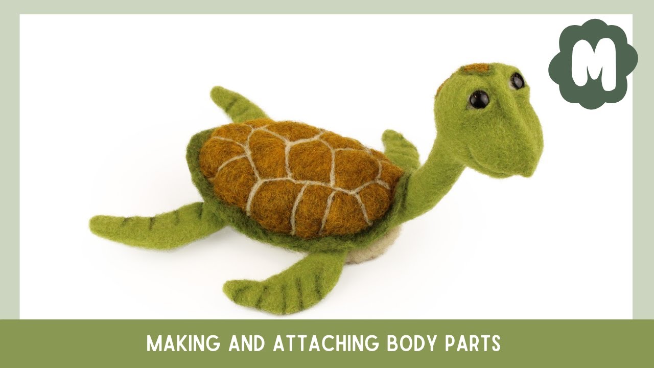 Making and Attaching Body Parts | Technique | Needle Felting Tutorial ...