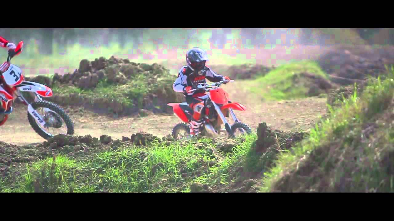 KTM SX 65 jump with kids - YouTube