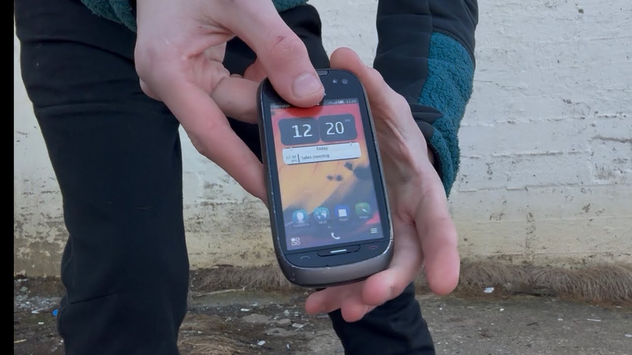 Drop testing and destroying a fake Nokia phone - YouTube