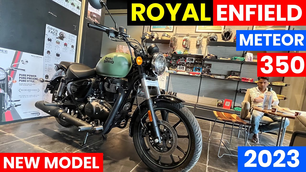 2023 Royal Enfield Meteor 350 Fireball Matt Green Colour || Meteor 350 ...