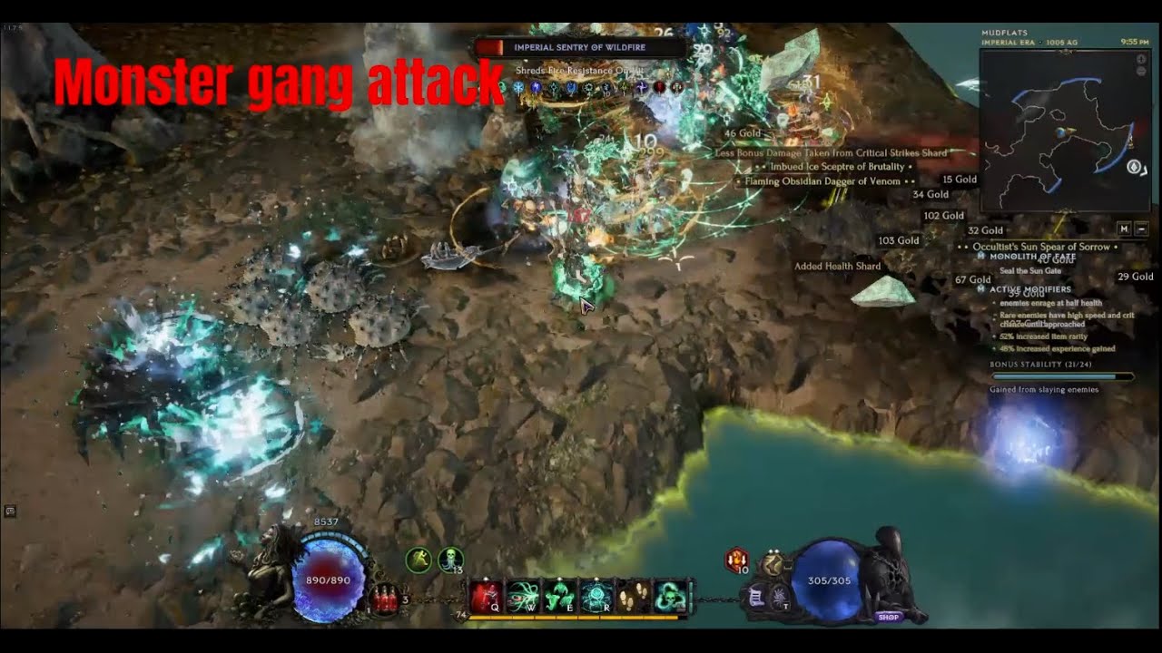 Last Epoch. Warlock vs lizards. Torment warlock level 75 leveling ...