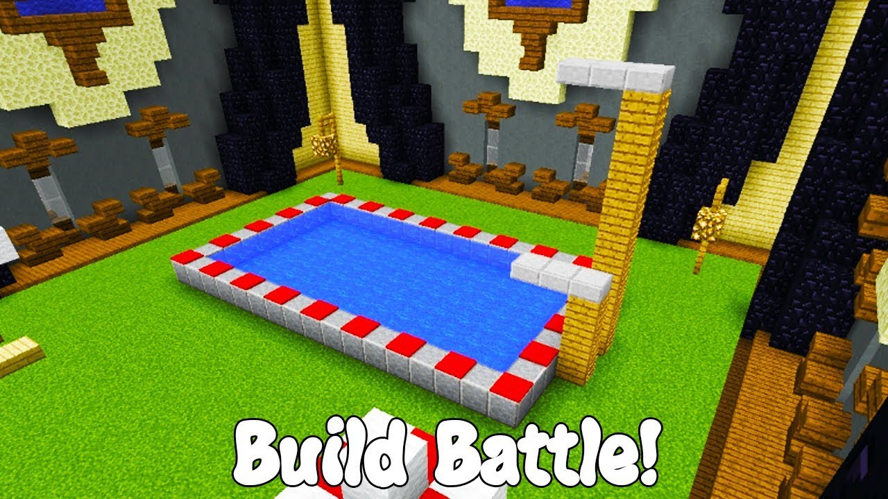 LA SUPER PISCINA! BUILD BATTLE! Minecraft Online! - YouTube