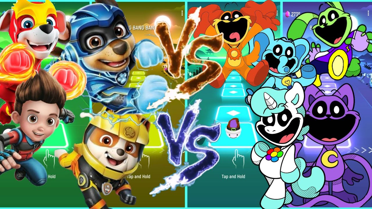 PAW Patrol VS Smiling Critters: Ryder & Chase VS Hoppy Hopscotch ...