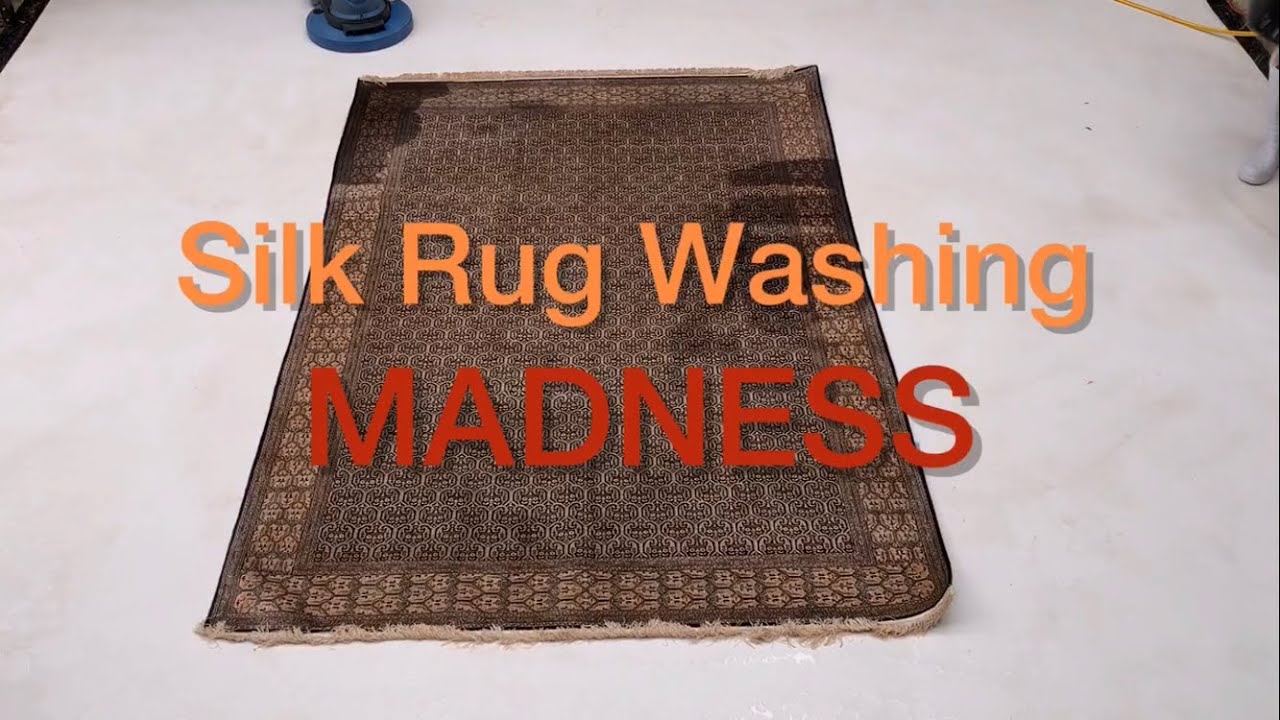 Pure silk indian rug cleaning asmr video, London SE1 NW1 NW3 N1 EC1 ...