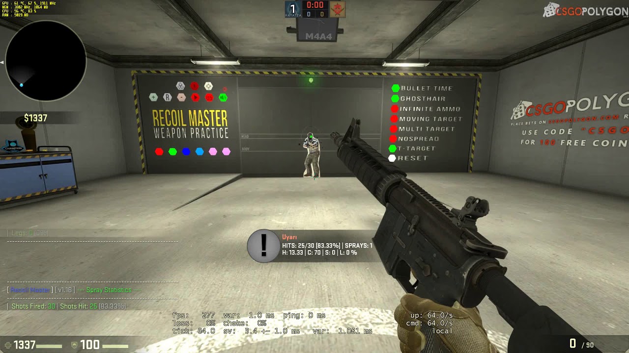 CS GO Spray M4A4 - YouTube