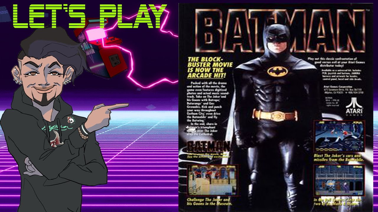 Arcade Play 14 Atari's Batman the Arcade Game - YouTube