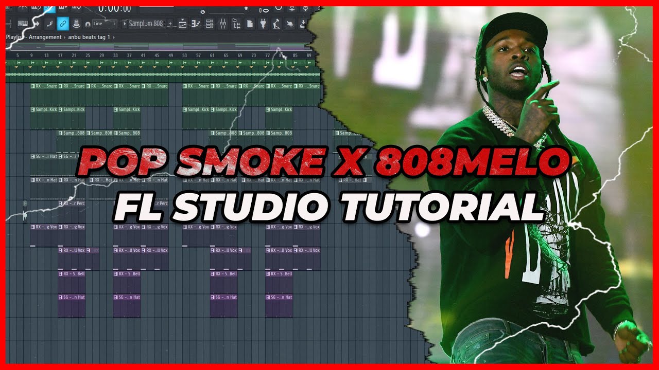 How to make a POP SMOKE X 808MELO UK DRILL Type Beat in FL Studio - YouTube