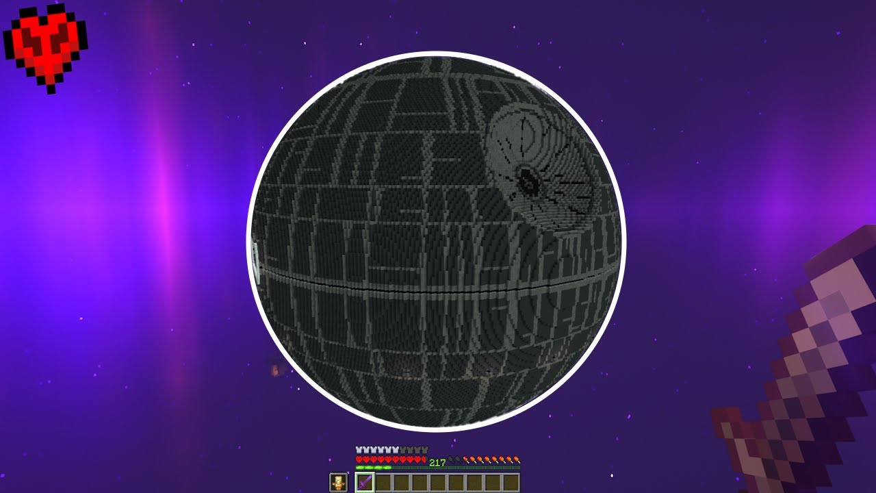 I built the Death Star in Minecraft Hardcore... - YouTube