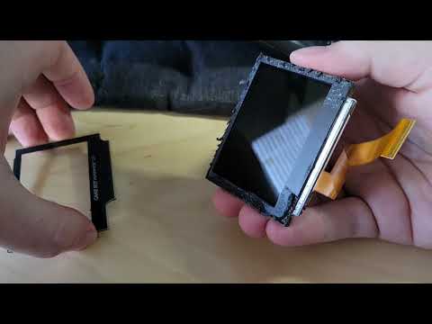 how to replace the lens on an OEM GBA SP 101 screen