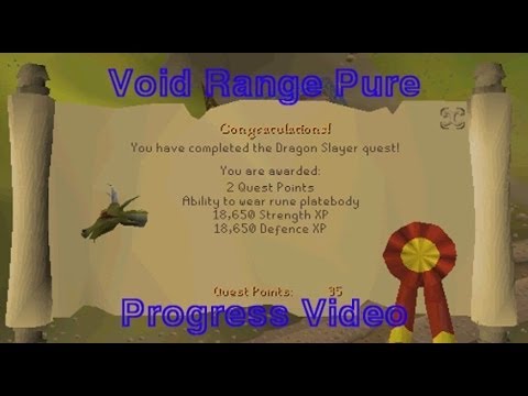 Runescape 2007 Range Void Pure Progress Video | Pure Str D0c - YouTube