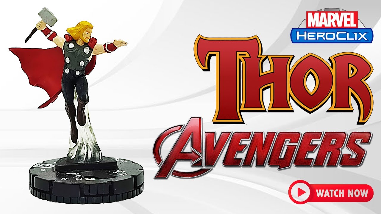 Thor 201 Avengers Movie Gravity Feed Marvel Heroclix Wizkids Miniatures ...
