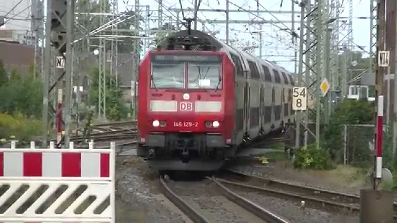 DB BR 146 129-2+DB Regio (Dosto) ankunft auf Bahnhof Leer (Ostfriesland ...