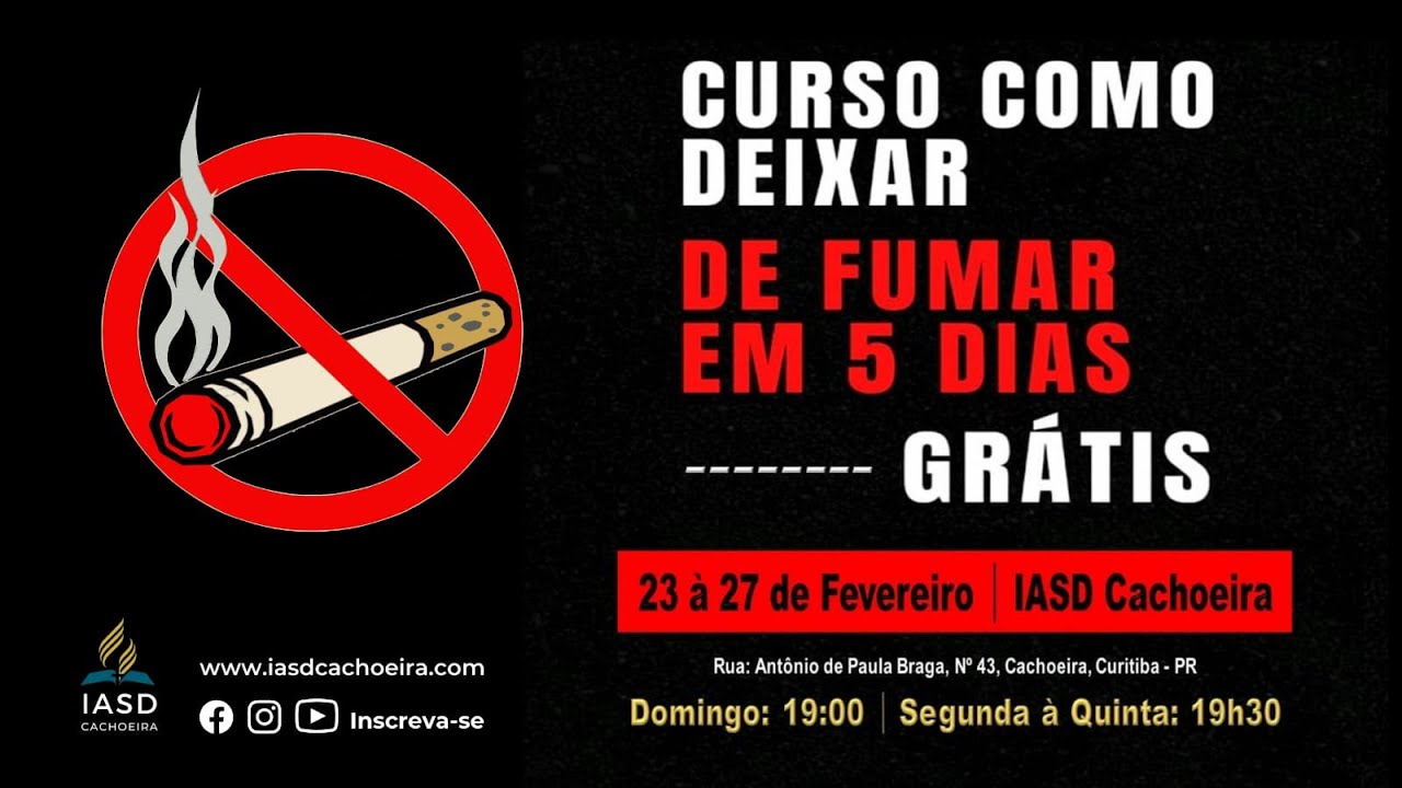 CURSO | COMO DEIXAR DE FUMAR EM 5 DIAS | EP 01 - YouTube