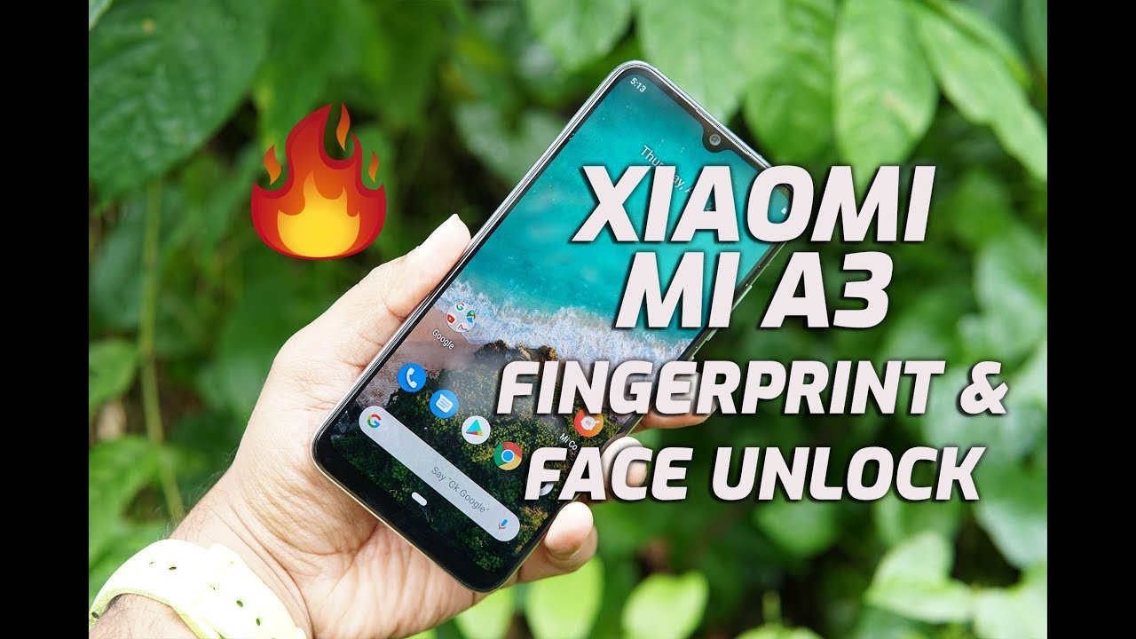Xiaomi Mi A3- Fingerprint Scanner and Face Unlock Performance - YouTube