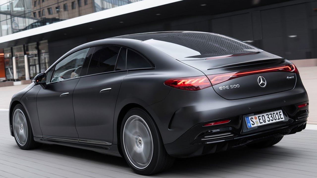 Mercedes EQE 500 AMG Matt Graphite Grey Magno - YouTube