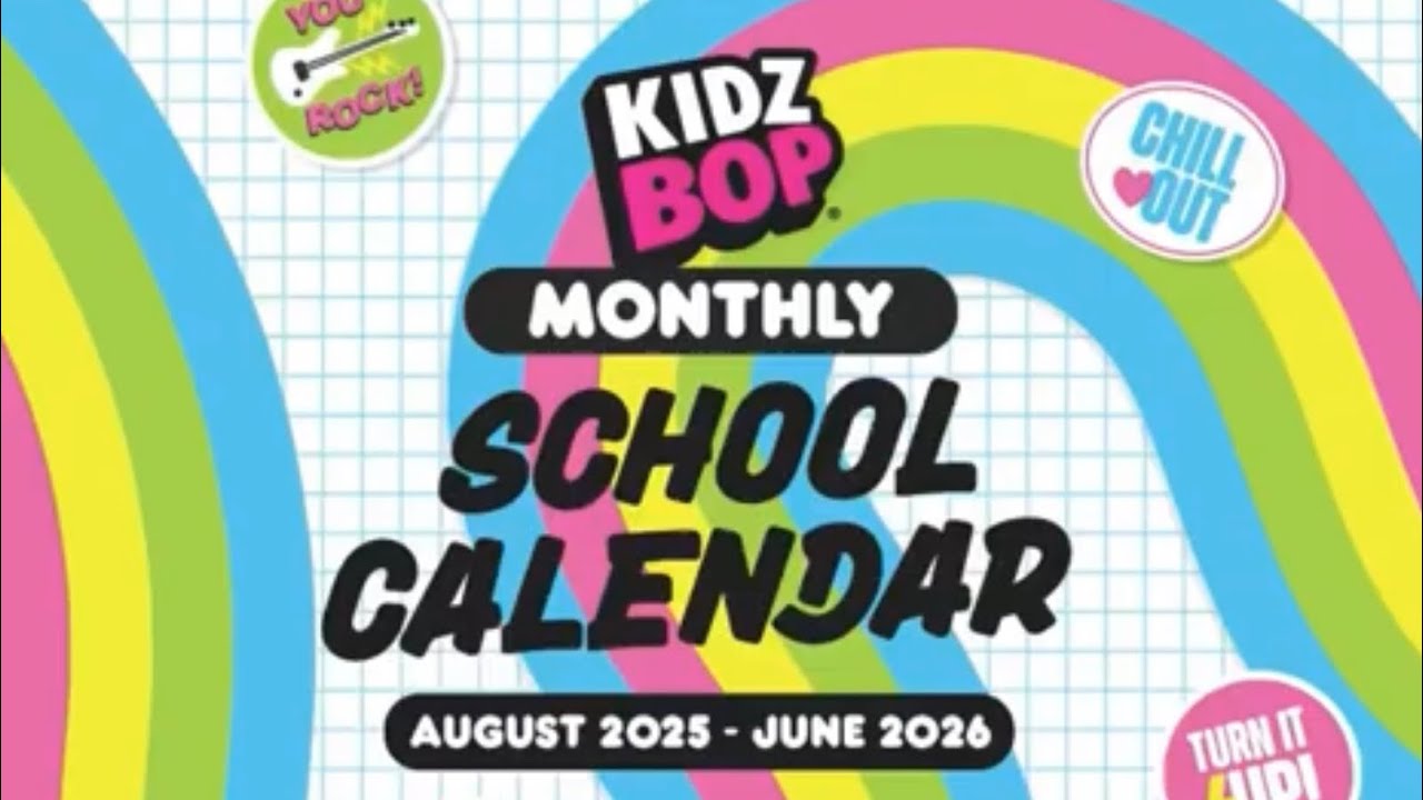 KIDZ BOP Teacher School Calendar 2025-2026 - YouTube