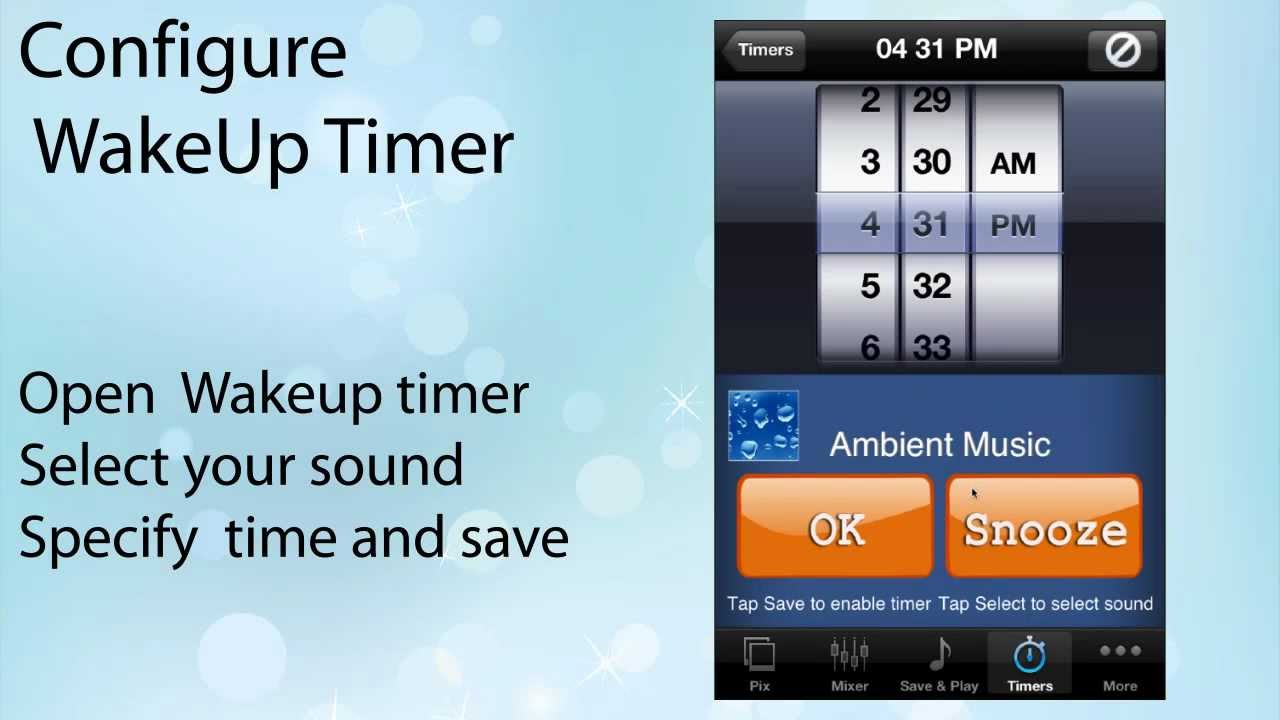 How To Configure WakeUp Timer - YouTube